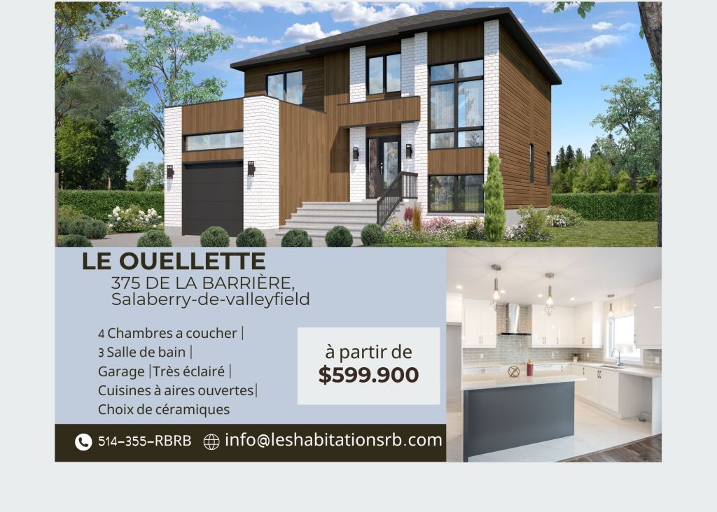 PROJET LA BAIE 2026 à Salaberry-de-Valleyfield | Les Habitations RB